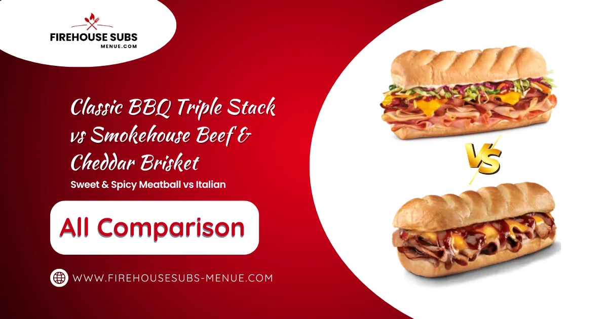 Classic BBQ Triple Stack vs Smokehouse Beef and Cheddar Brisket